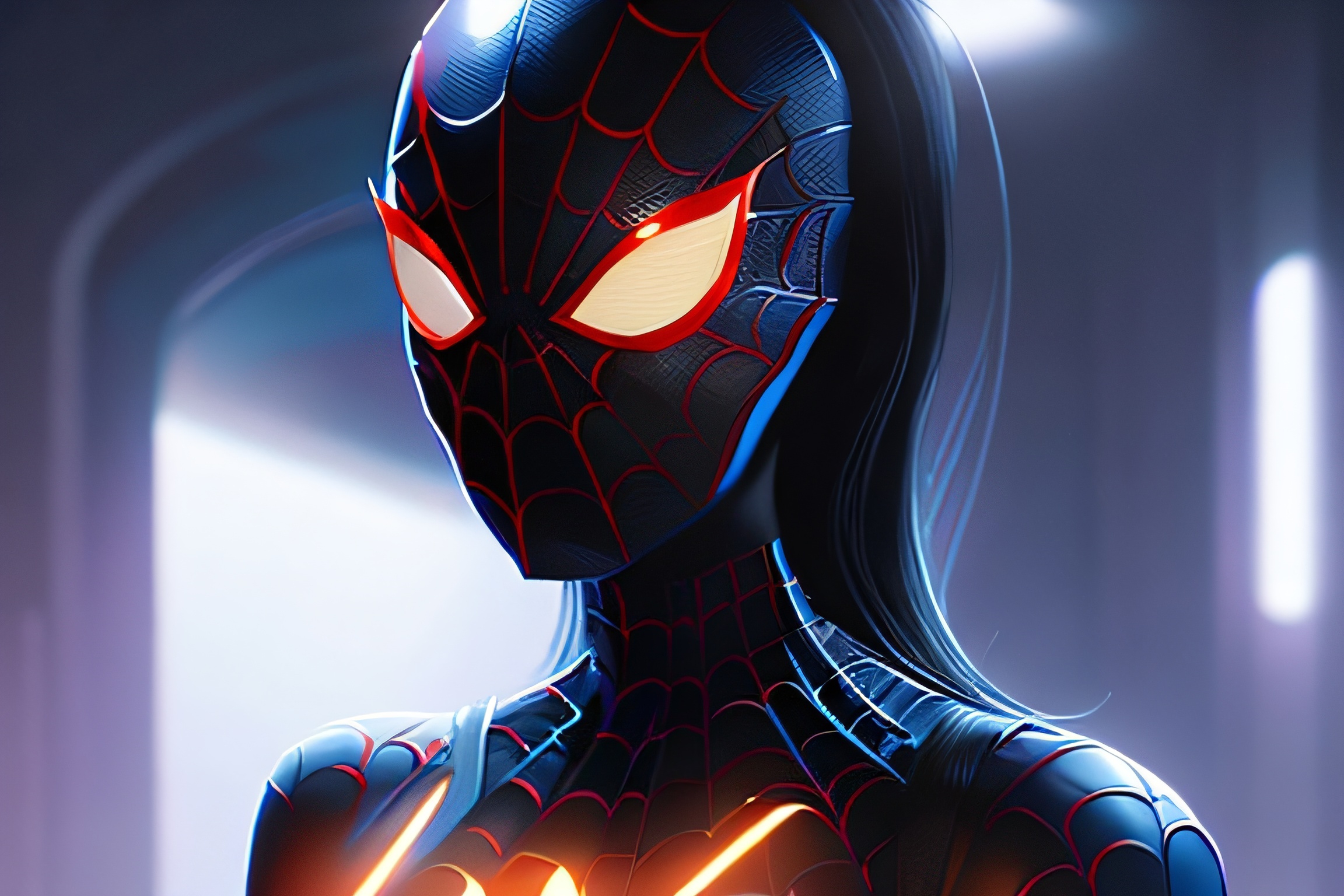 Spider Girl Black By Leonsri On Deviantart