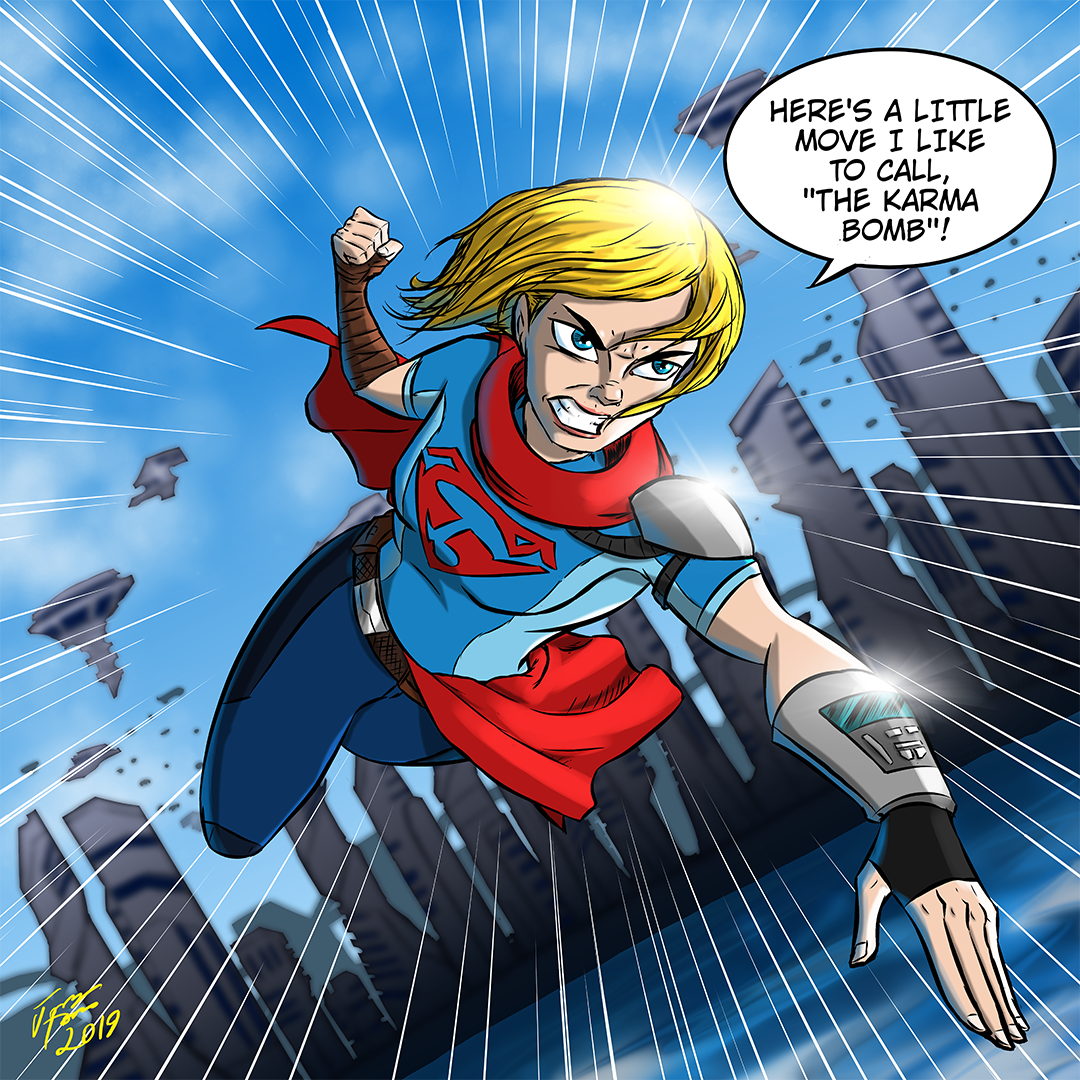 The Mighty Kara Zor El By Jonathanserrot On Deviantart
