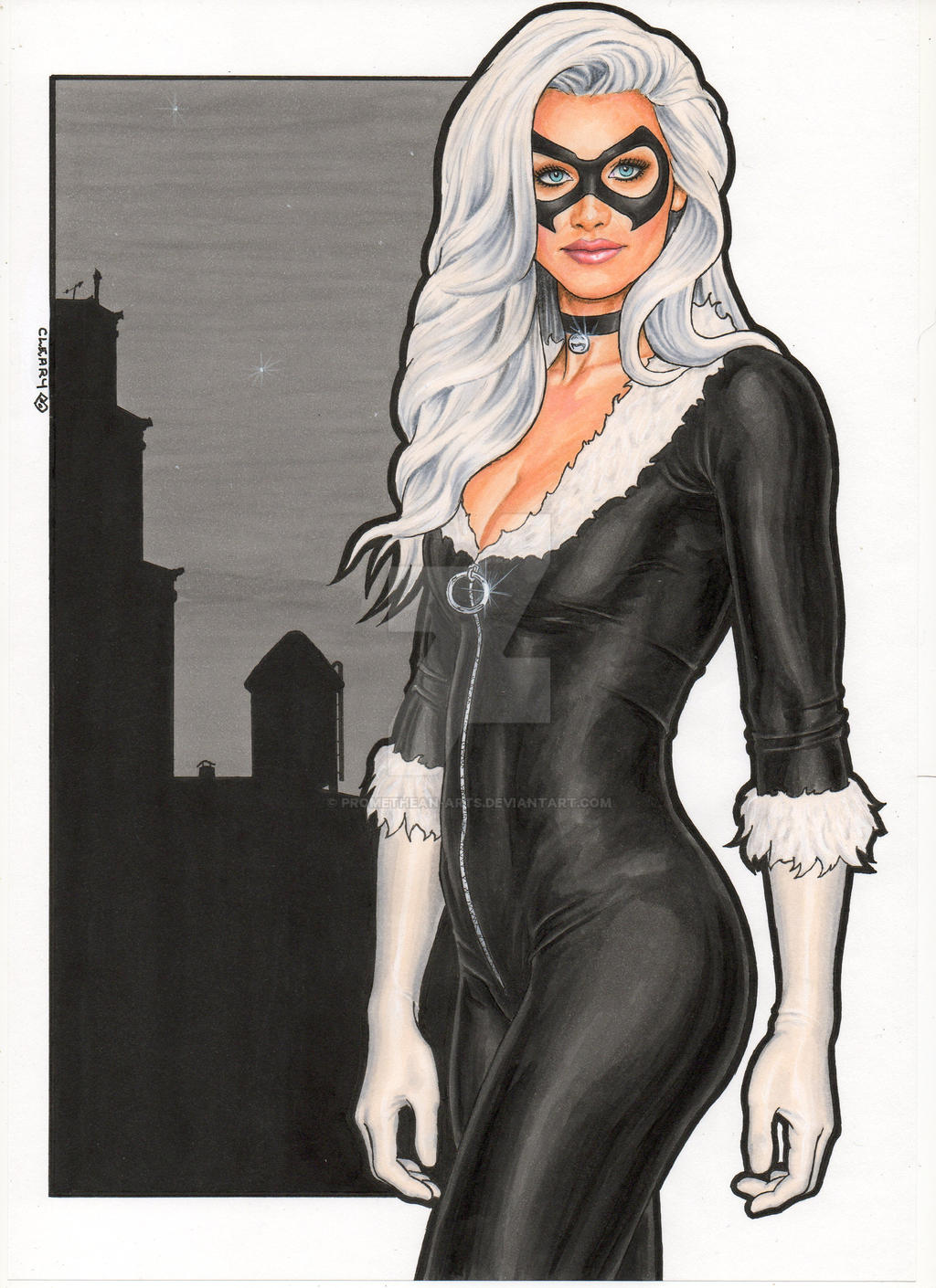 Marvel Comics Black Cat By Promethean Arts On Deviantart