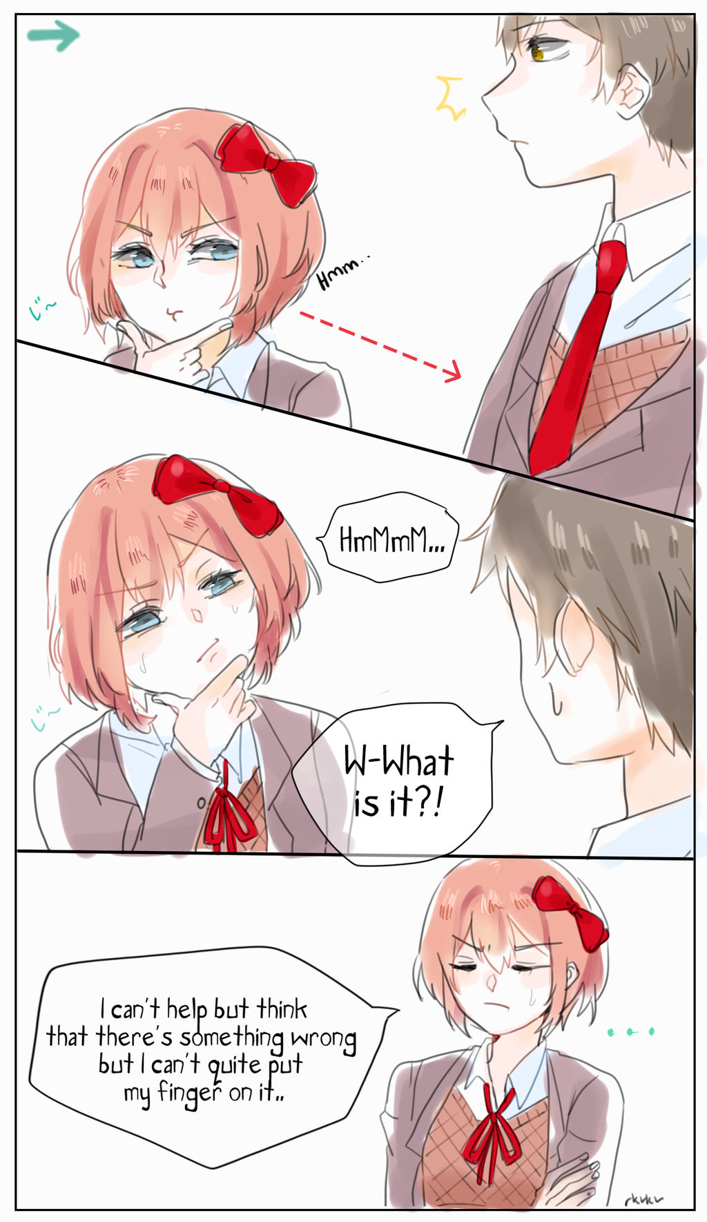 Mc X Sayori Short Comic 1 By Rrkkrkrr On Deviantart