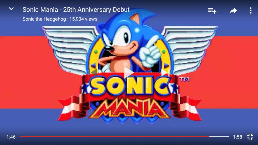 Sonic Mania Title Screen By Jaydentivon On Deviantart