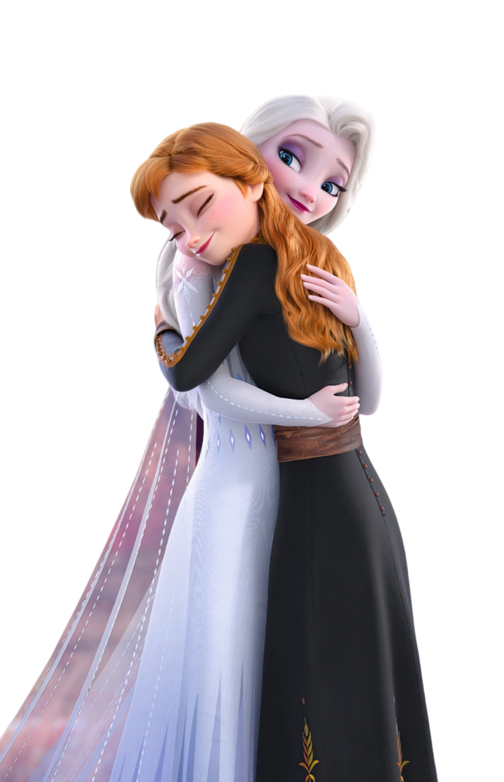 Anna And Elsa Hugging Png By Jakeysamra On Deviantart