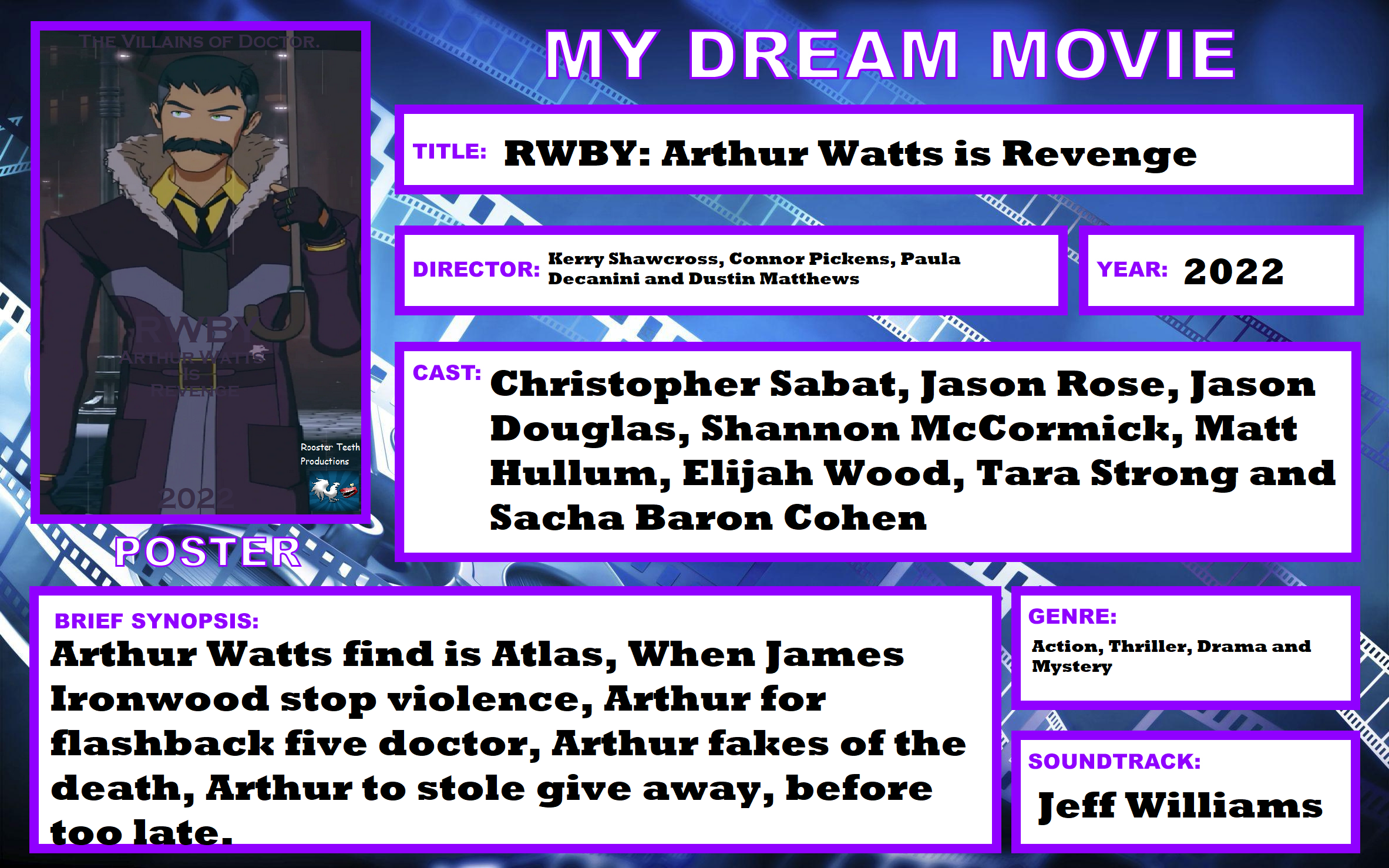 My Dream Movie ~ Rwby Arthur Watts Is Revenge By Tindy2 On Deviantart