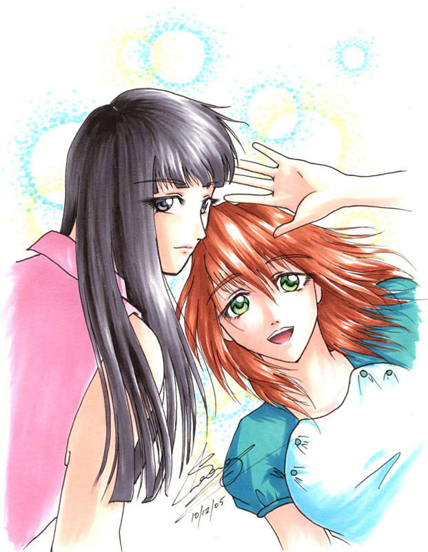 Briony and Mercedes portrait by sonialeong on DeviantArt
