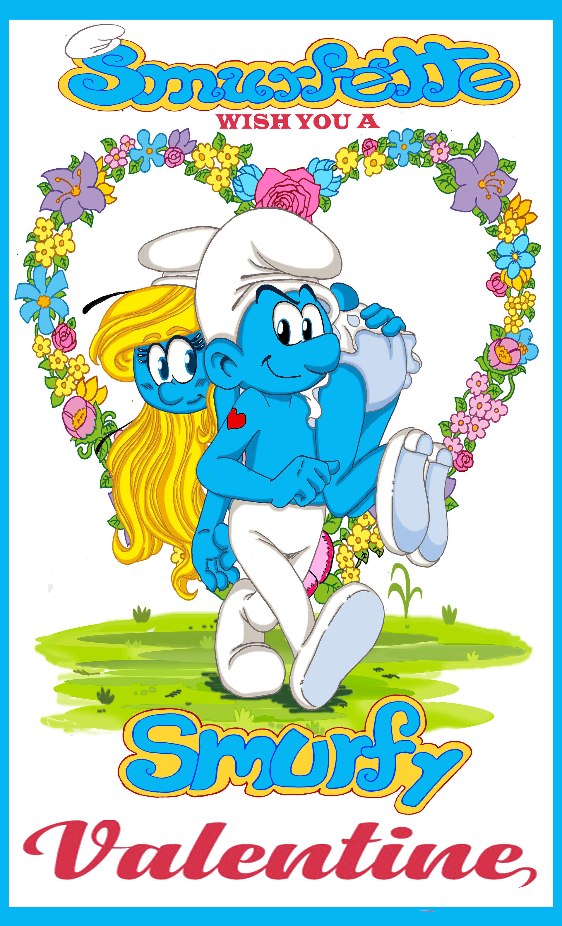 Smurfette Wish You A Smurfy Valentine By Arthurwolf On Deviantart