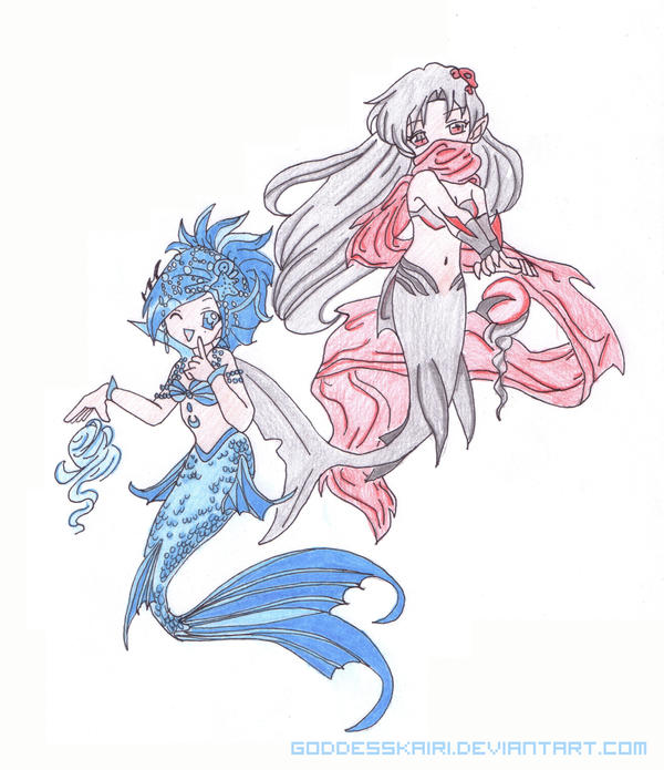 Two Mermaids by GoddessKairi on DeviantArt