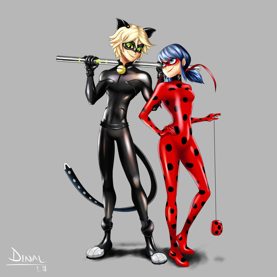 Ladybug And Chatnoir Fanart By Dinalandy On Deviantart