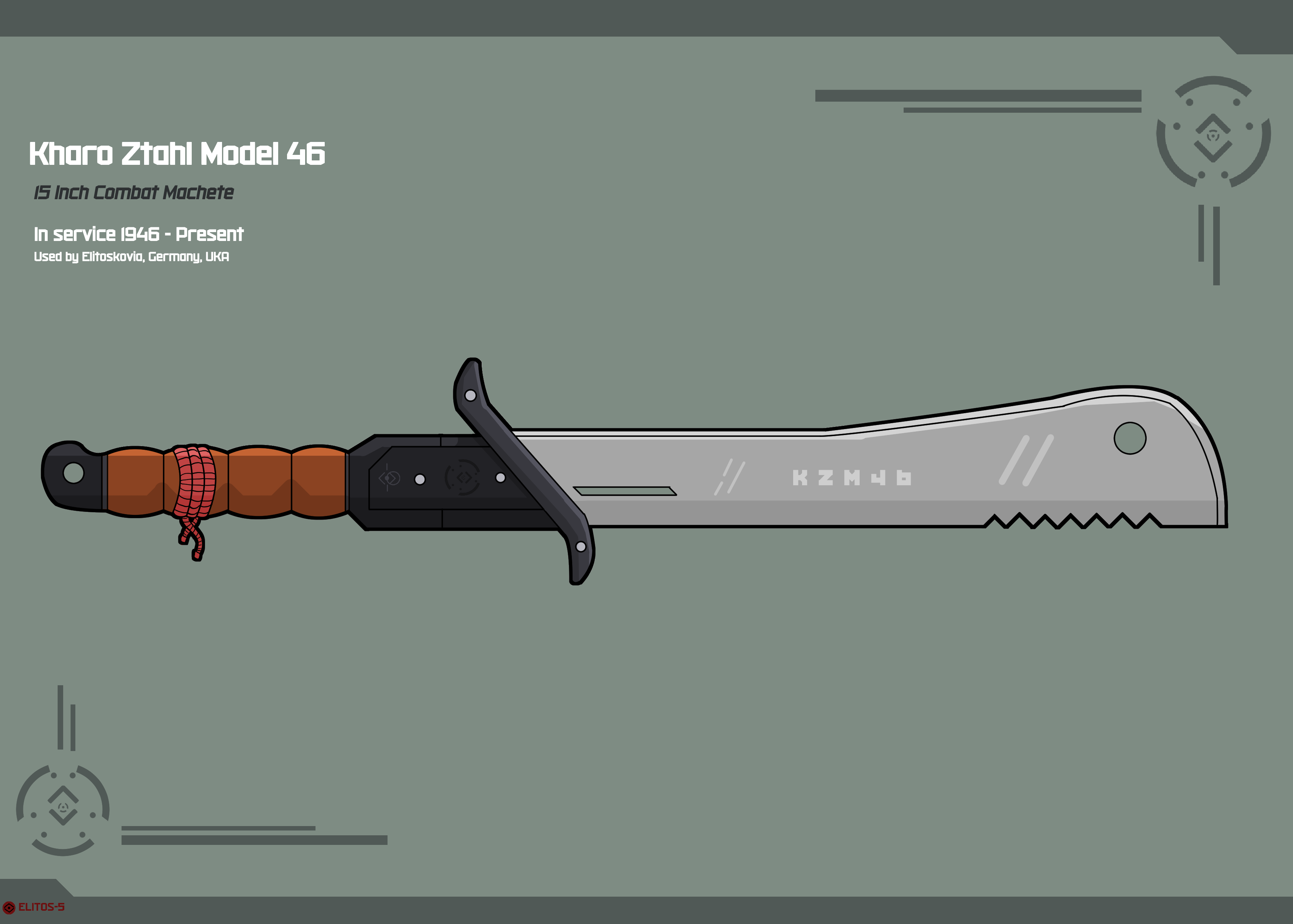 KZM46 Combat Machete By Elitos 5 On DeviantArt kzm46-combat-machete-by-elitos-5-on-deviantart