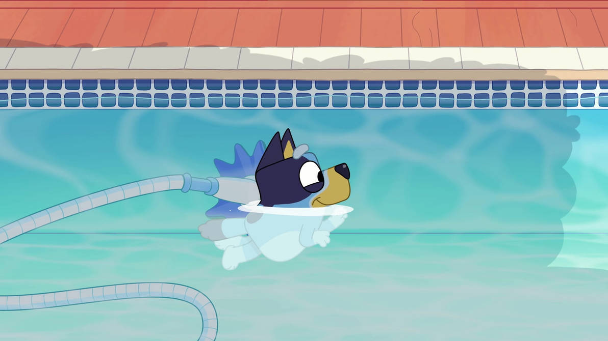 Bluey Swimming By Matuta2002 On Deviantart