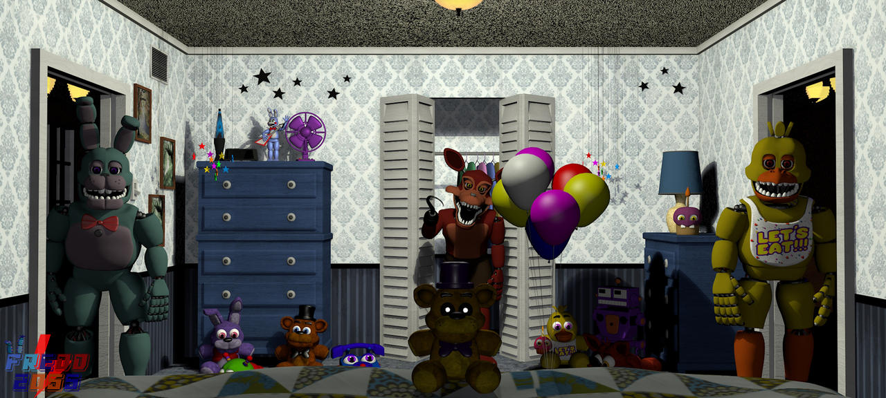 (C4D)FNAF 4 5 Days for The Party by Fredd2055 on DeviantArt (C4D)FNAF 4 5 Days for The Party by Fredd2055 on DeviantArt
