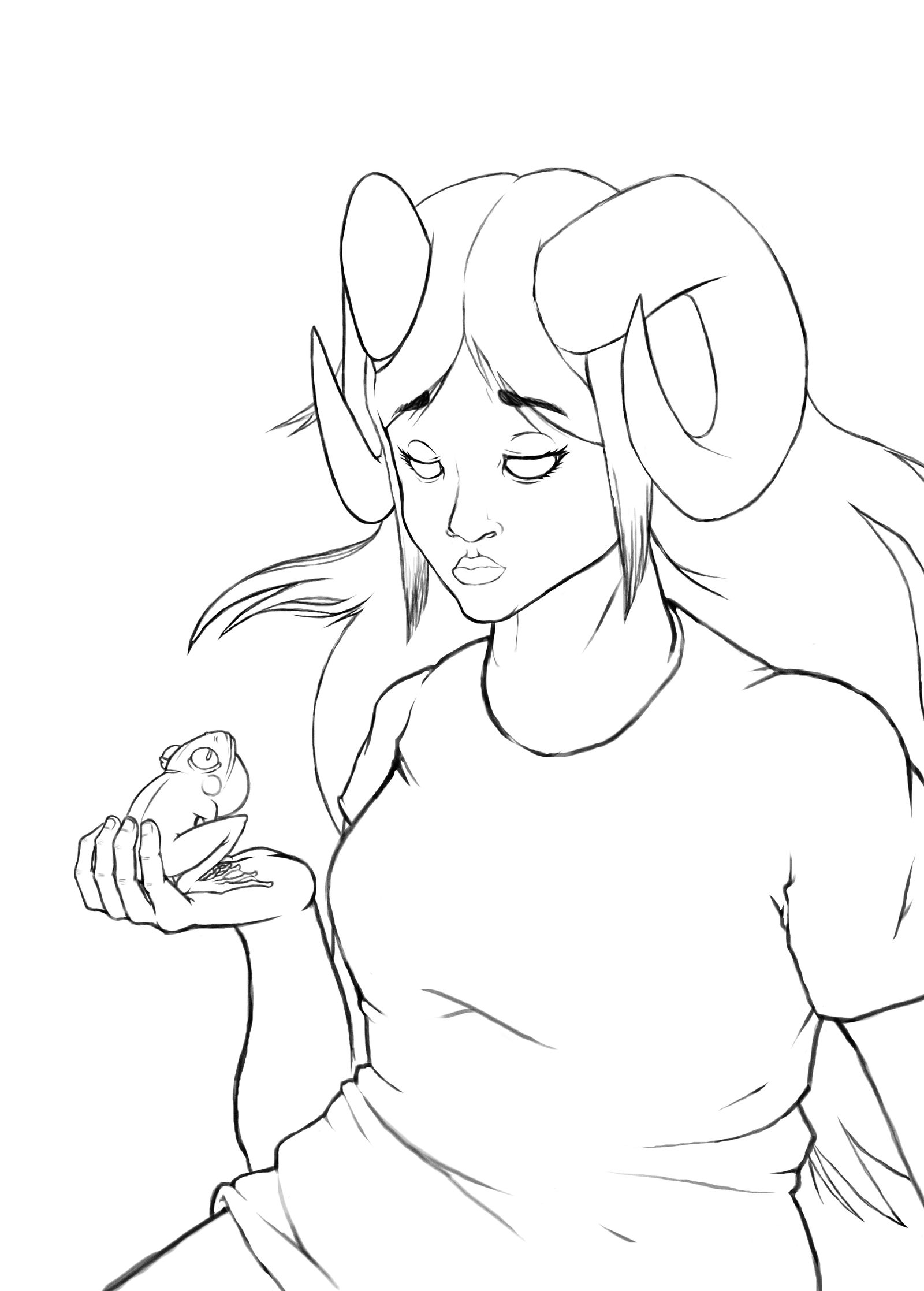 Aradia Megido Lineart By Stelera On Deviantart