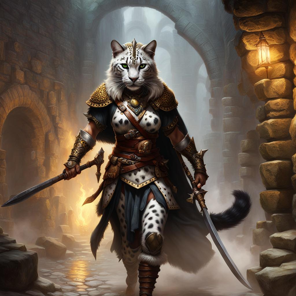 Tabaxi warrior dappled grey by Tiarnan24 on DeviantArt Tabaxi warrior dappled grey by Tiarnan24 on DeviantArt