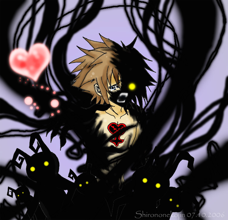 Sora - Devoured by Darkness by shirononekojin on DeviantArt