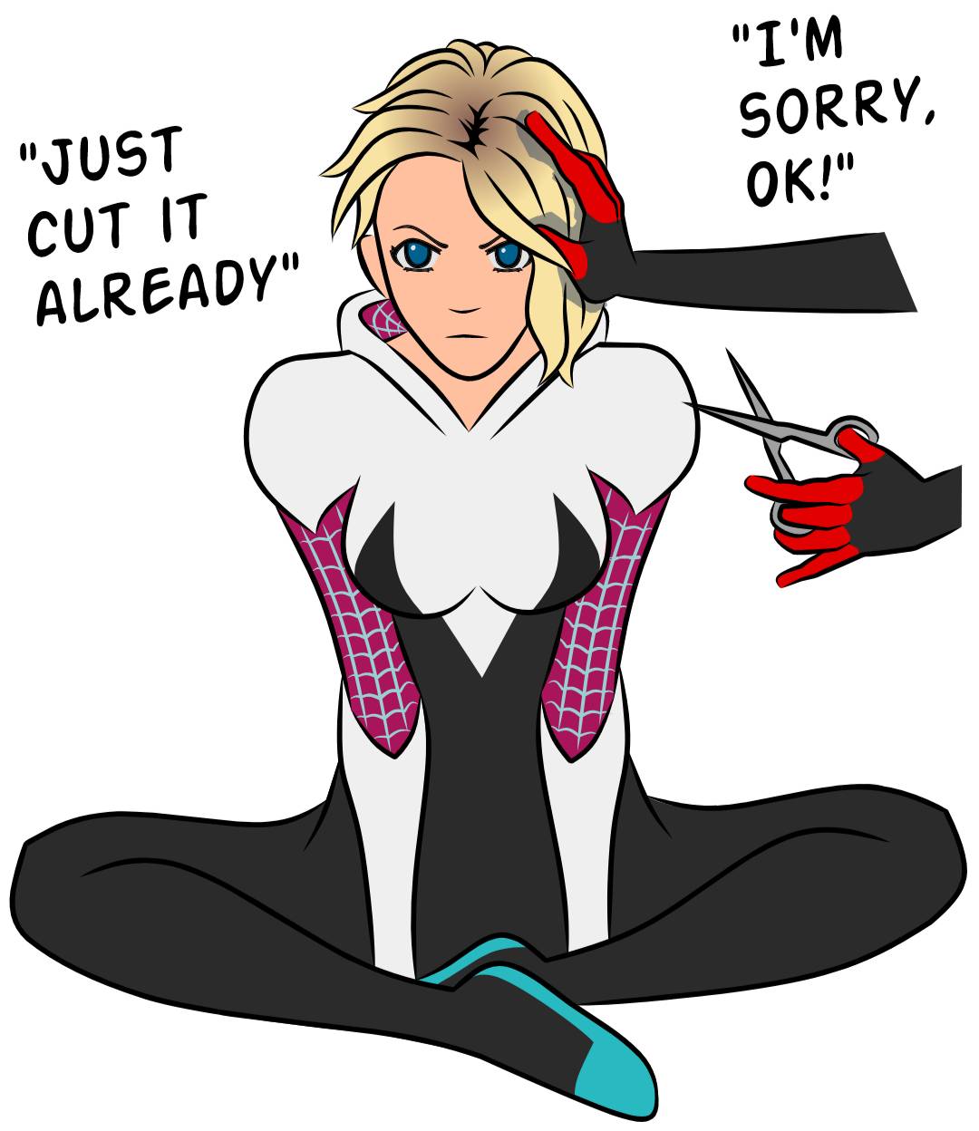 Gwen Gets Another Haircut By Strangeevil59 On Deviantart