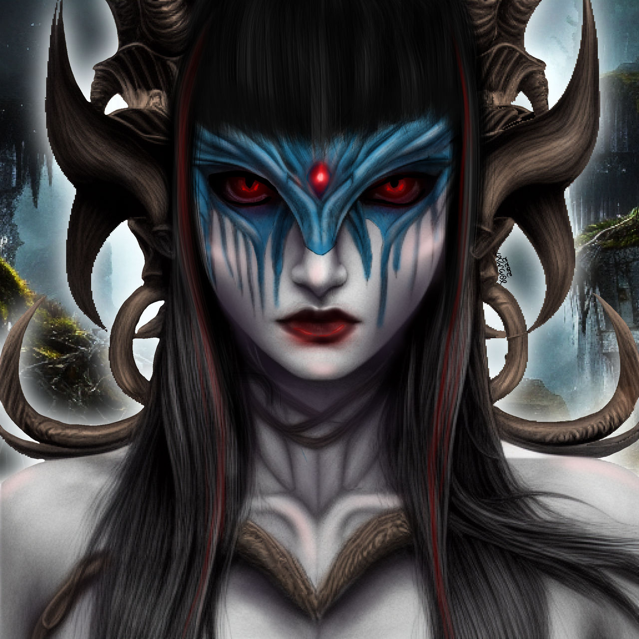 Red Eyed Masked Lilith By Joammiyonart On Deviantart