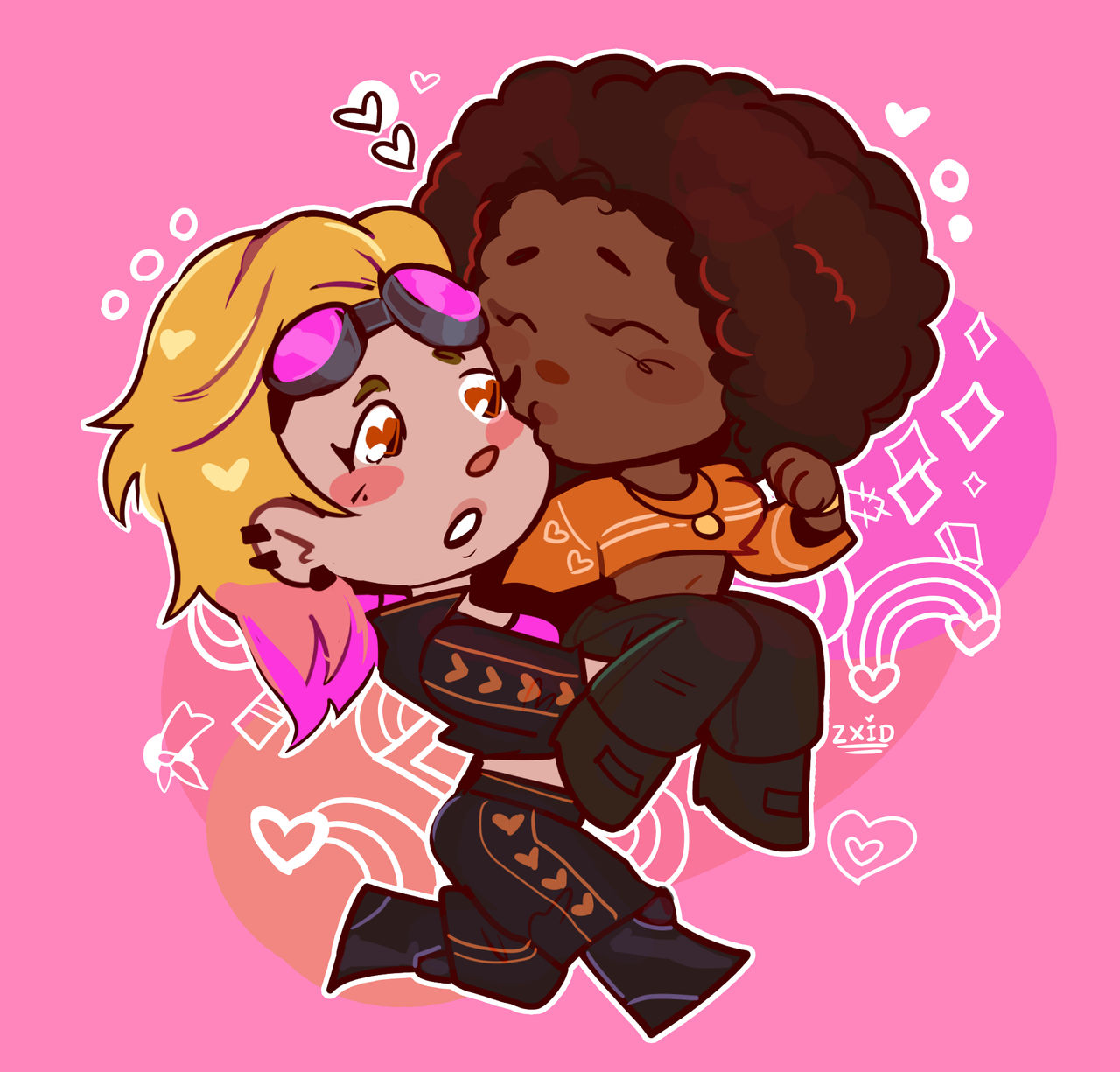 Dbd Elodie Rakoto X Yui Kimura Chibis By Zxid On Deviantart