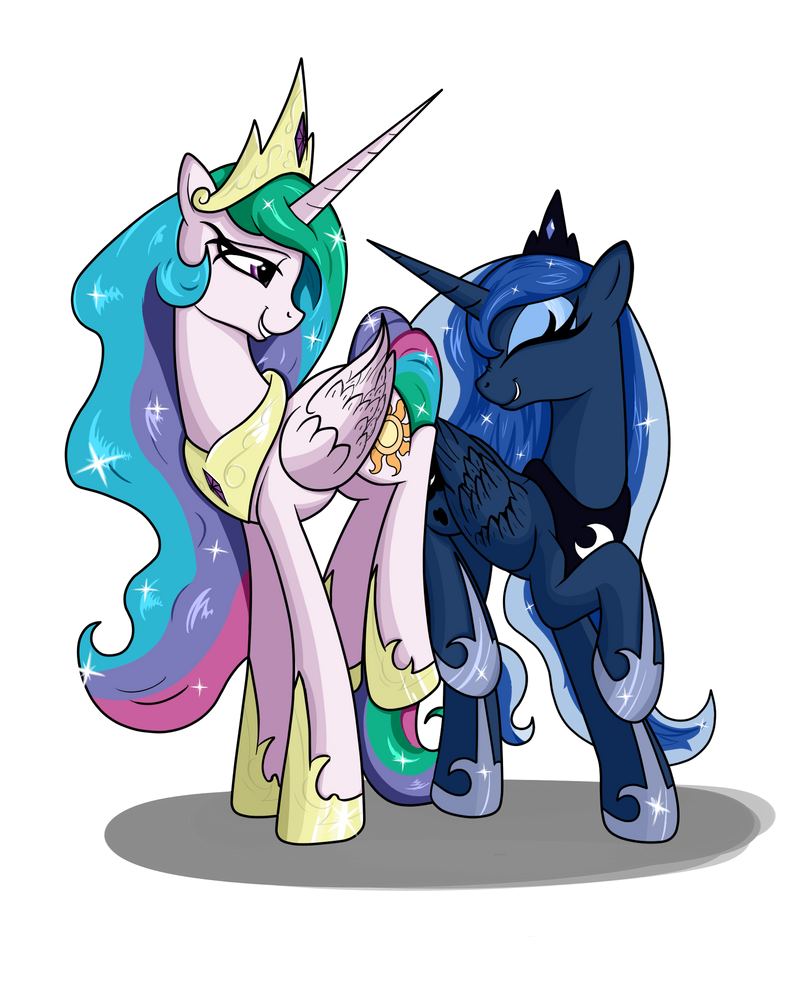 Celestia And Luna By Vinaramic On Deviantart