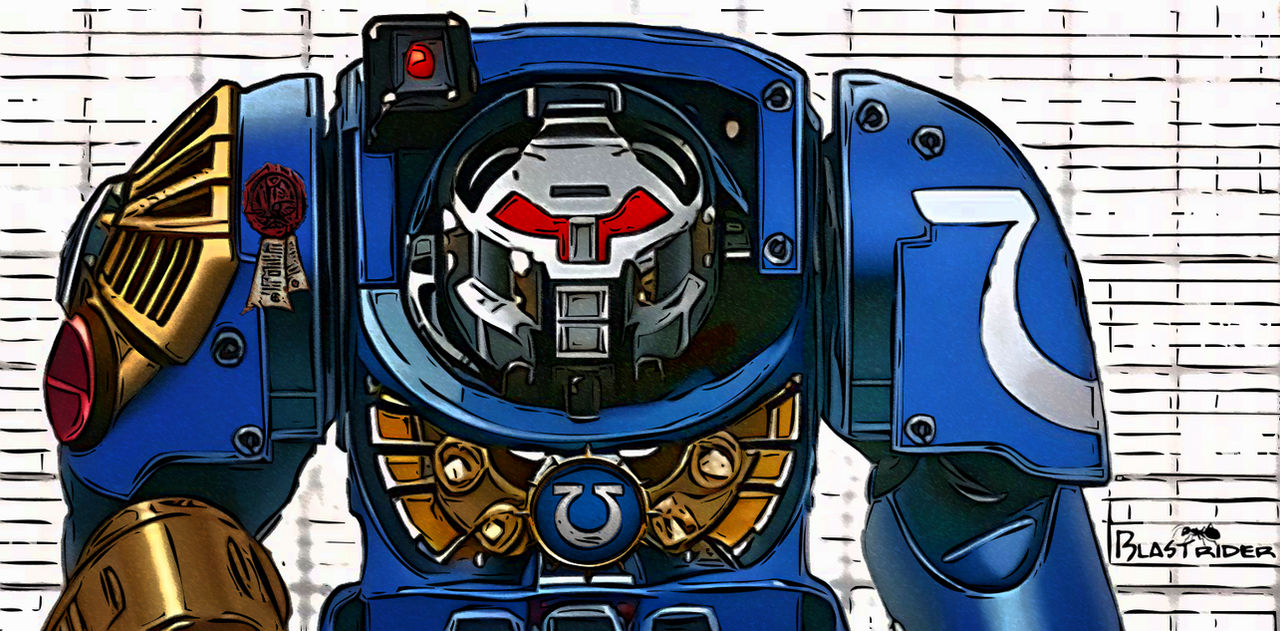 Ultramarine Indomitus Terminator Armor By Blastrider On Deviantart