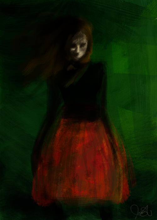 The Red Dress by static-pen on DeviantArt