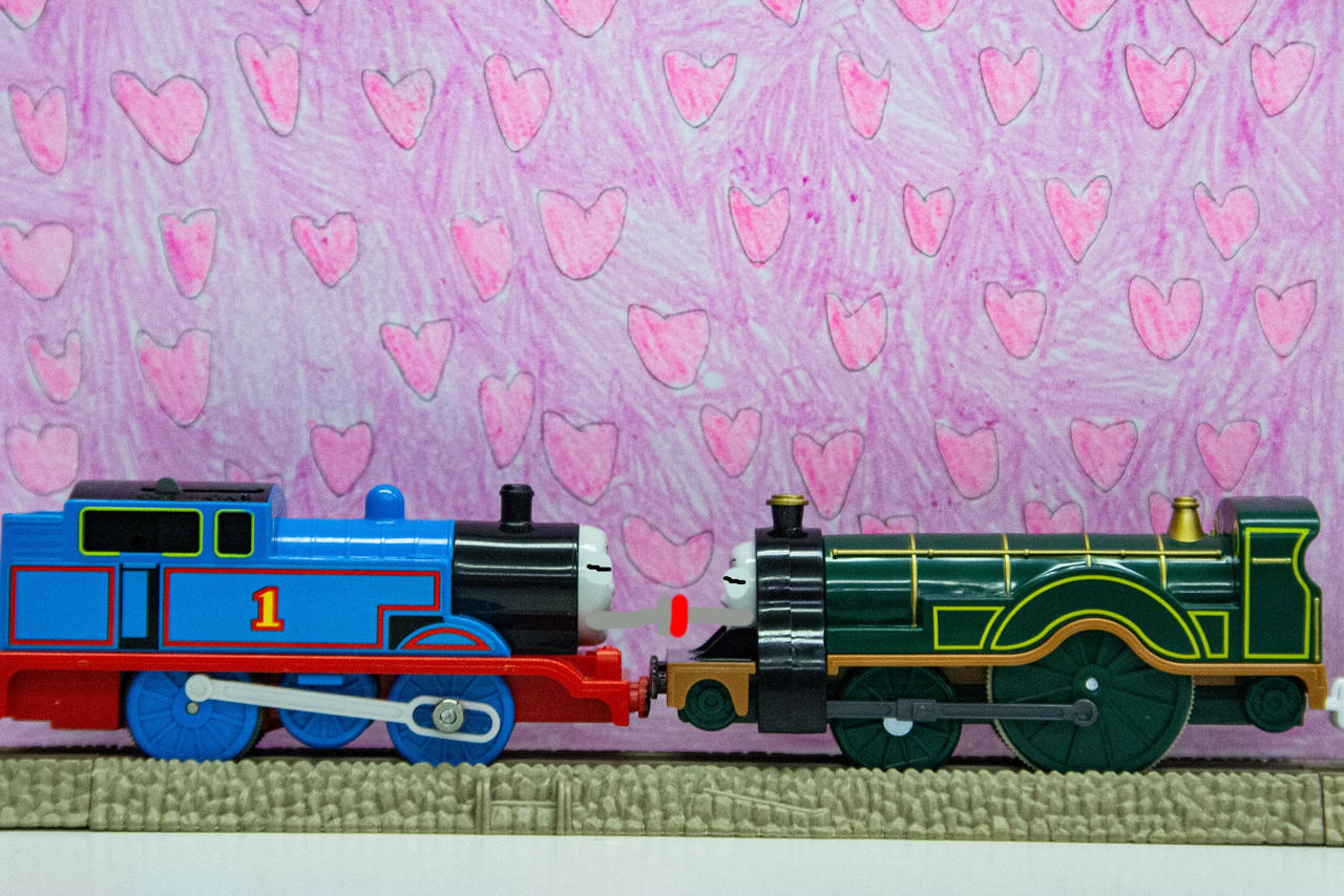Thomas X Emily Kissing Classic Tomy Version By Darkerwanderer On Deviantart