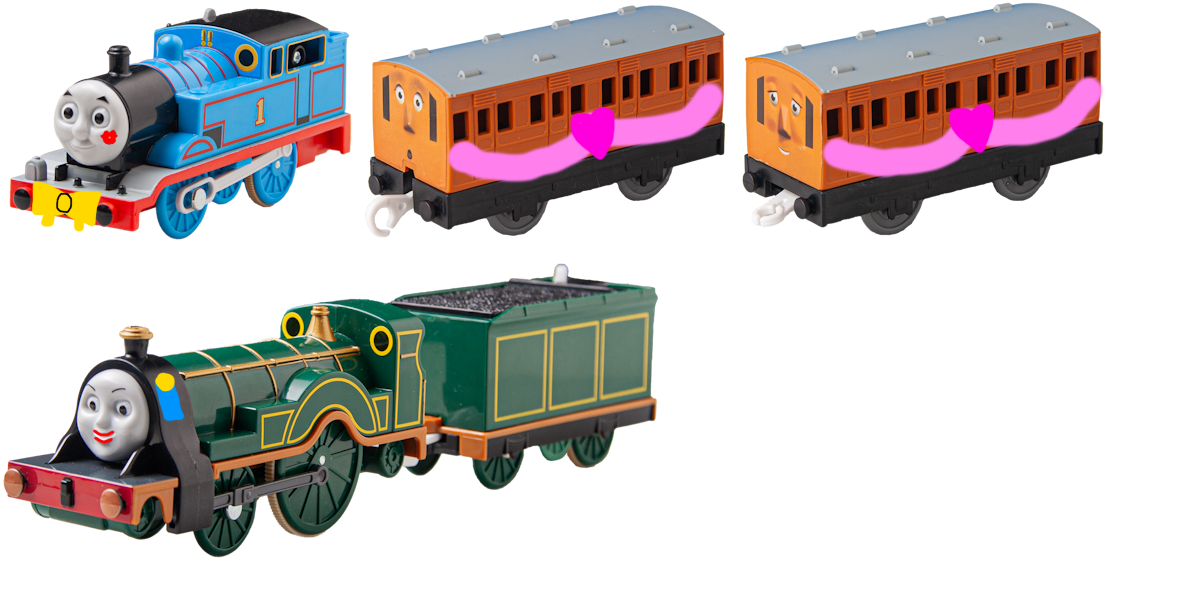 Thomas X Emily Valentines Tomy Plarail Pack 1500th By Darkerwanderer On