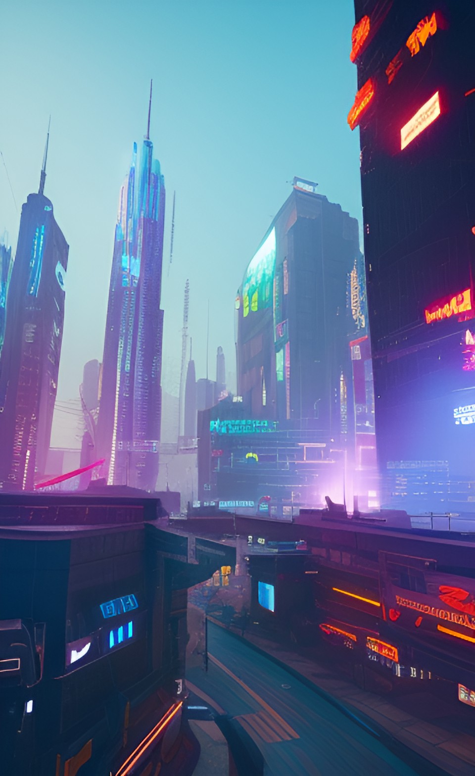 Cyber Punk City By Auctionpiccker On Deviantart