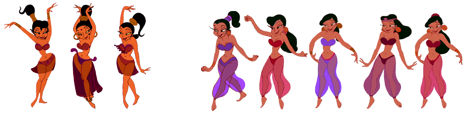 Aladdin Belly Dancers Summoned By Genie By Conthauberger On Deviantart