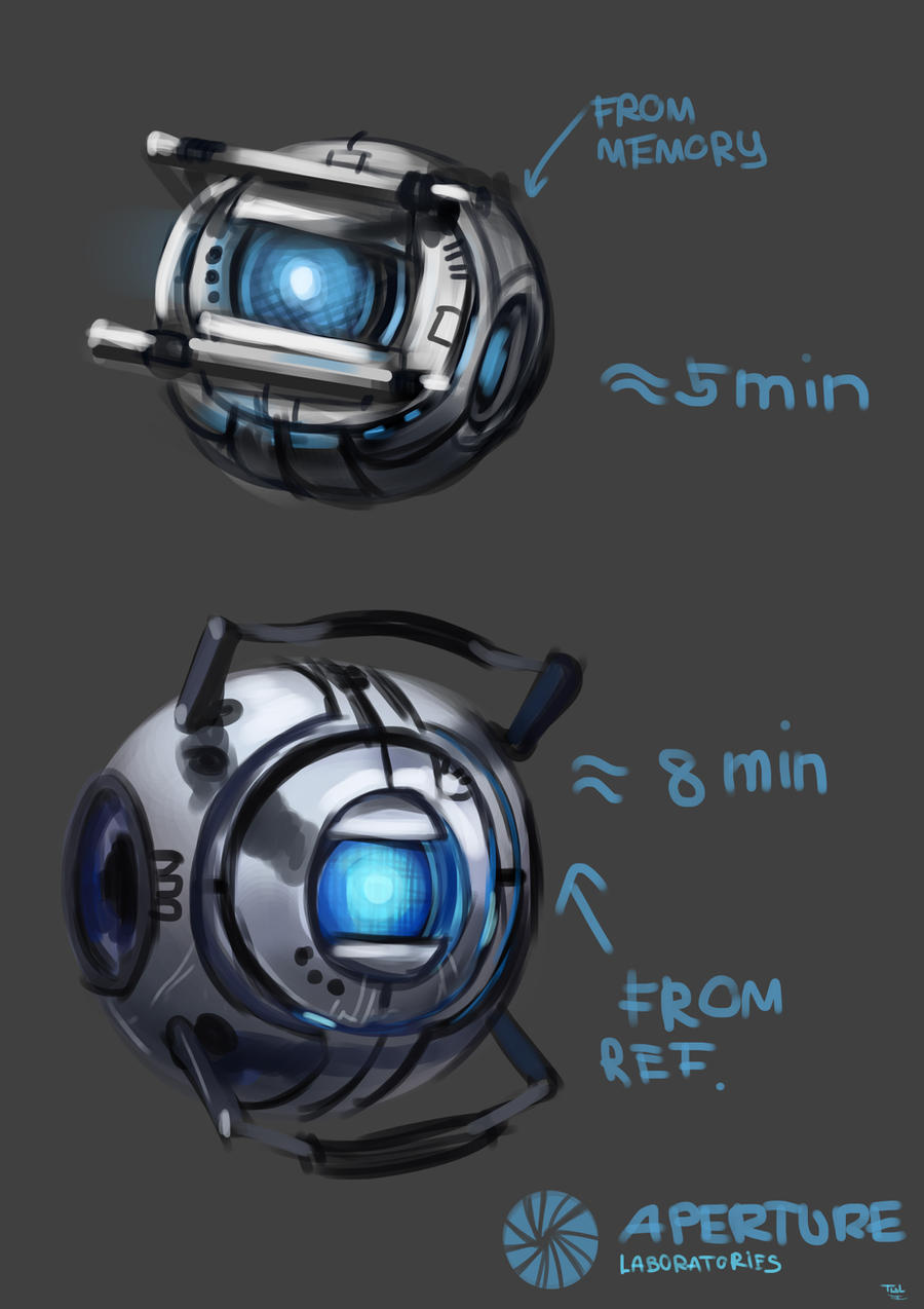 Wheatley From Portal 2 By Andy Butnariu On Deviantart