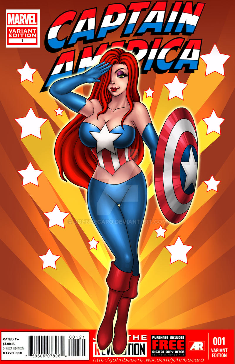 JESSICA Rabbit as Captain America by johnbecaro on DeviantArt JESSICA Rabbit as Captain America by johnbecaro on DeviantArt