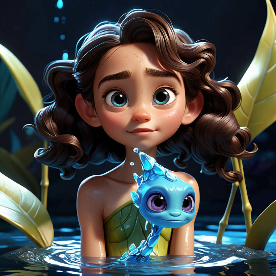 cute water elemental girl by Dralles on DeviantArt cute water elemental girl by Dralles on DeviantArt