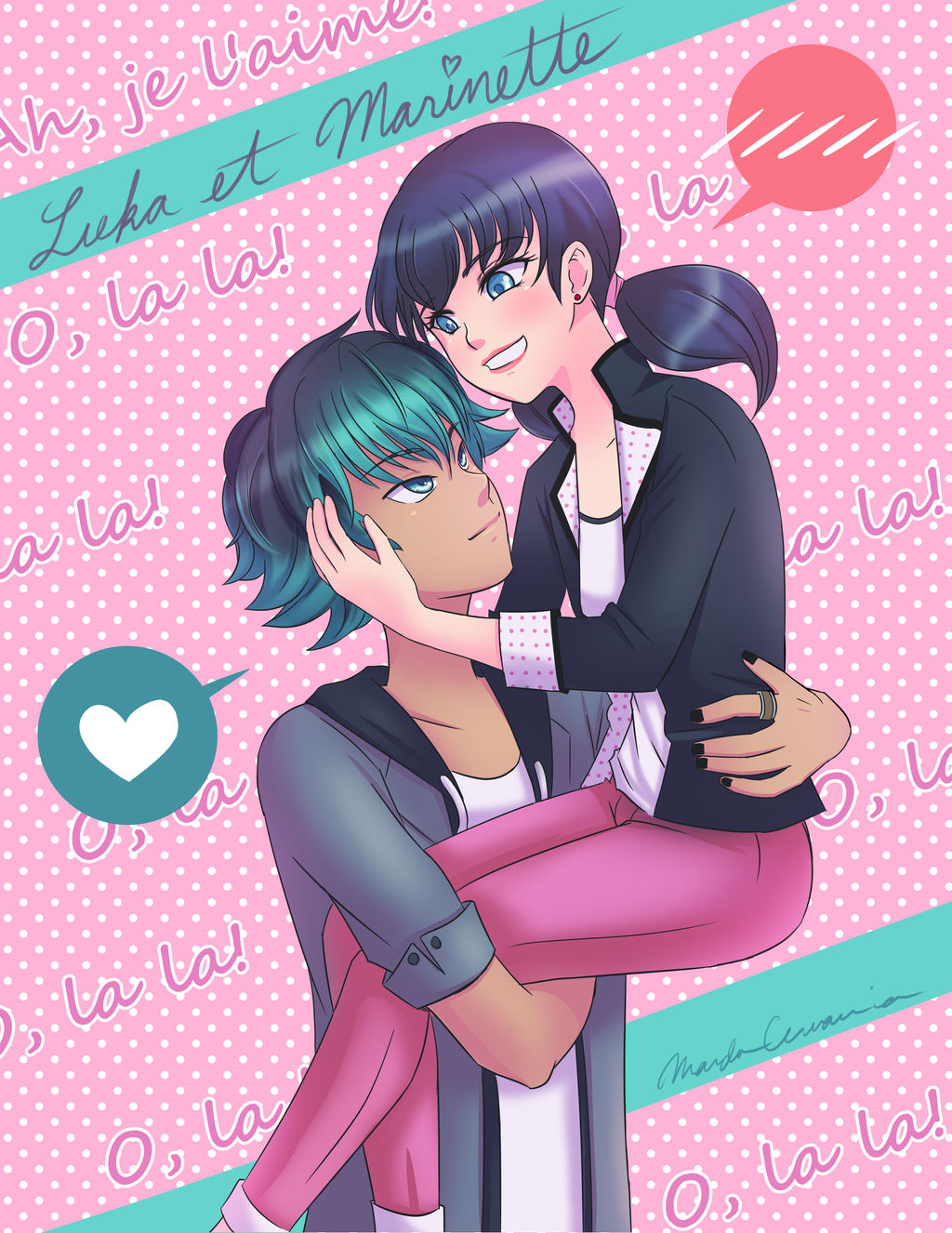 Luka Et Marinette By Maidacervania On Deviantart