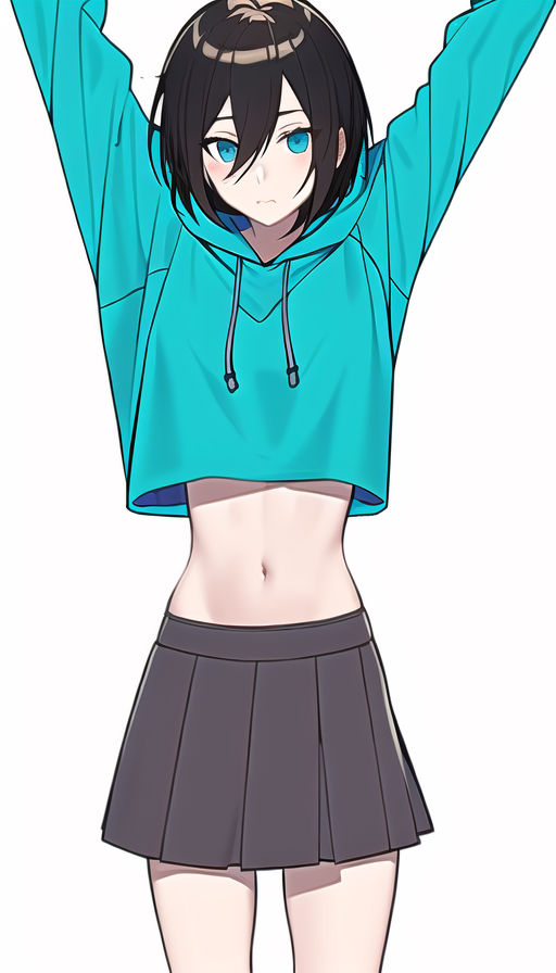 Mikasa Ackerman Midriff Hoodie Skirt S 10985762 By Dvhgc On Deviantart