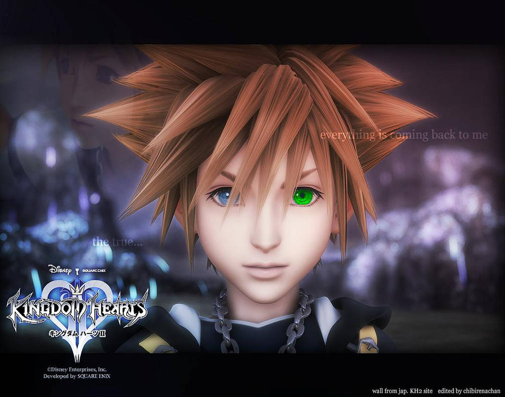 Sora with blue and green eyes by McJazzy on DeviantArt