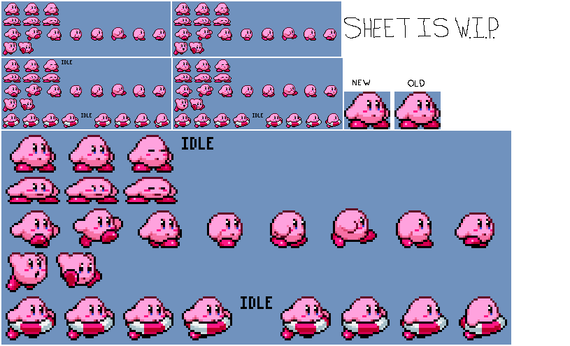 Animated Kirby Sprites