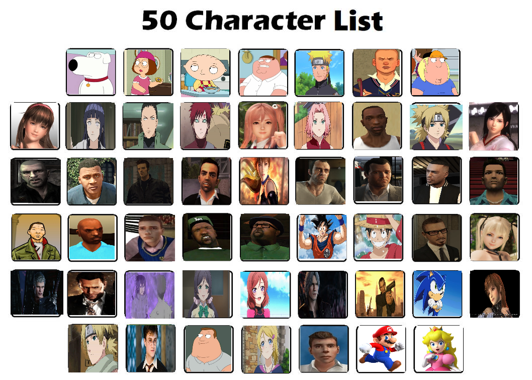 My 50 Favorite Characters List (Updated) by Ghost-kun184 on DeviantArt My 50 Favorite Characters List (Updated) by Ghost-kun184 on DeviantArt