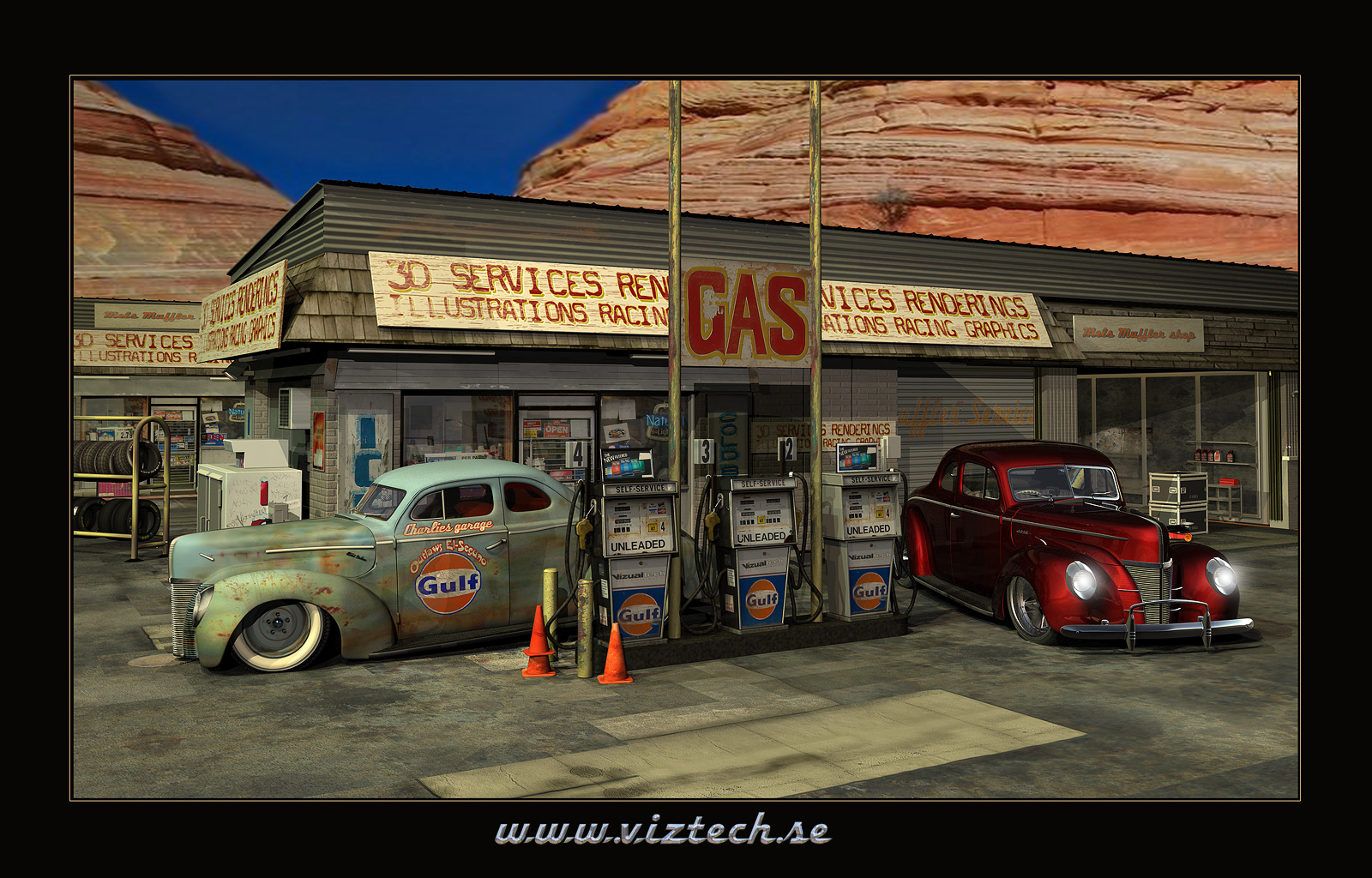 dessert gas station by hermanform on DeviantArt