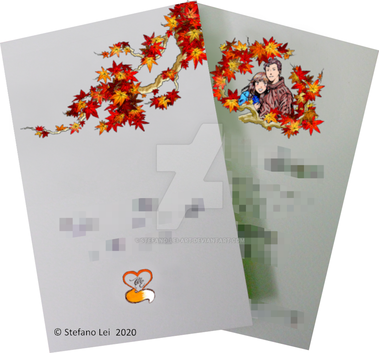 Marriage Invitation Card Autumn By Stefano Lei Art On Deviantart