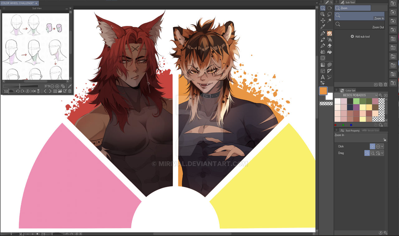 Color Wheel Challenge Wip By Mirival On Deviantart
