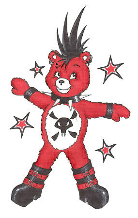 Punk Care Bear by Headmaze on DeviantArt