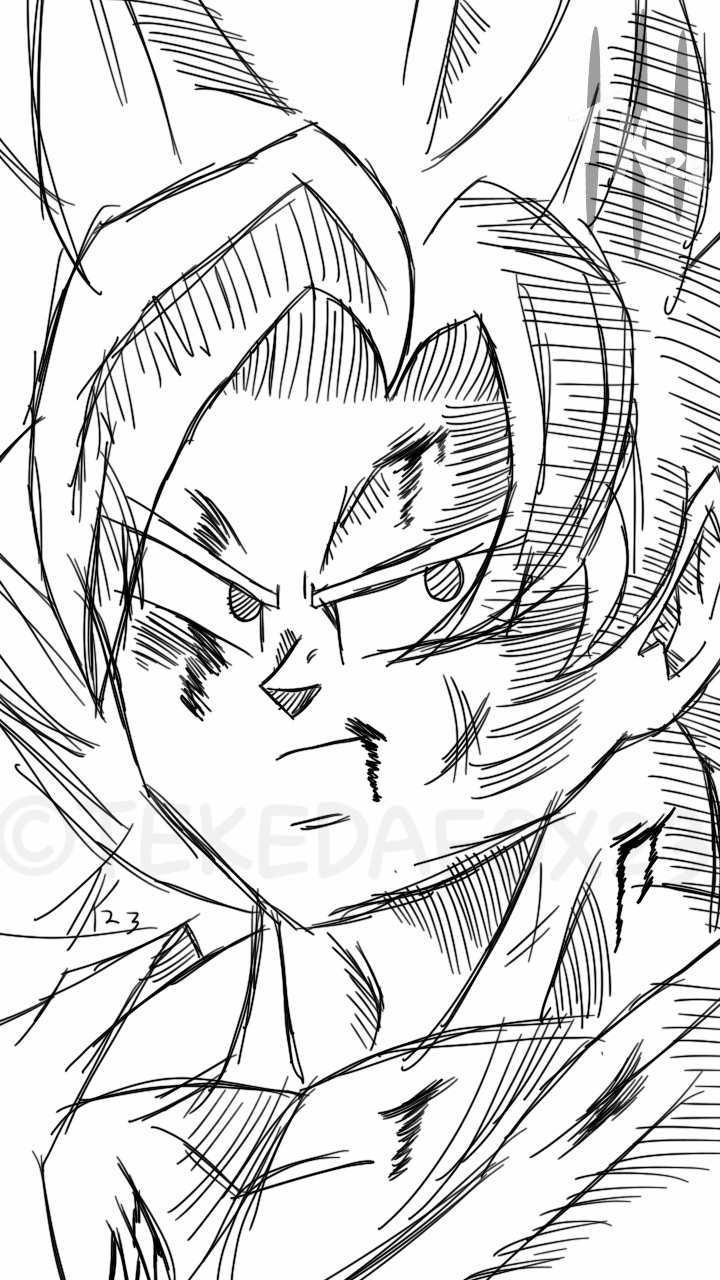 (DBS) ..:SSJ BLUE GOKU SKETCH:.. by tekedafox23 on DeviantArt (DBS) ..:SSJ BLUE GOKU SKETCH:.. by tekedafox23 on DeviantArt