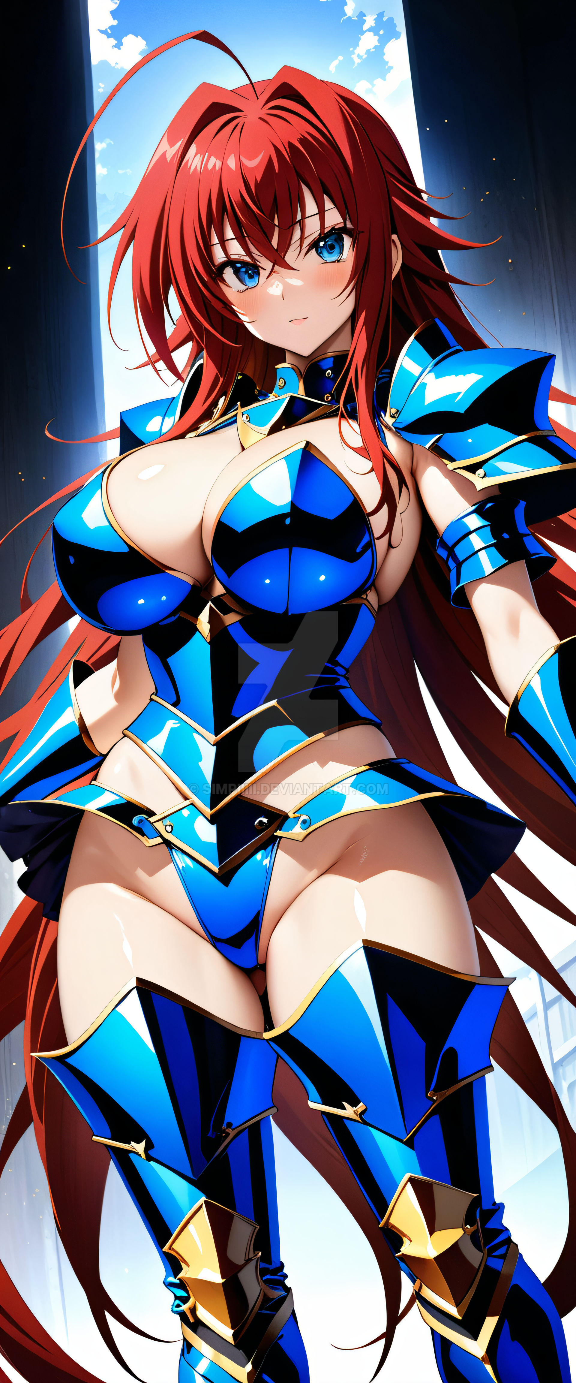 Rias Gremory 84 Knight By Simpiiiii On Deviantart
