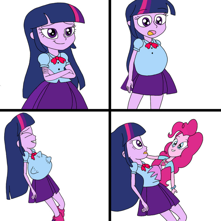 Pinkie Pie Comes Out Of Twilight Sparkle By Bladerjesse On Deviantart