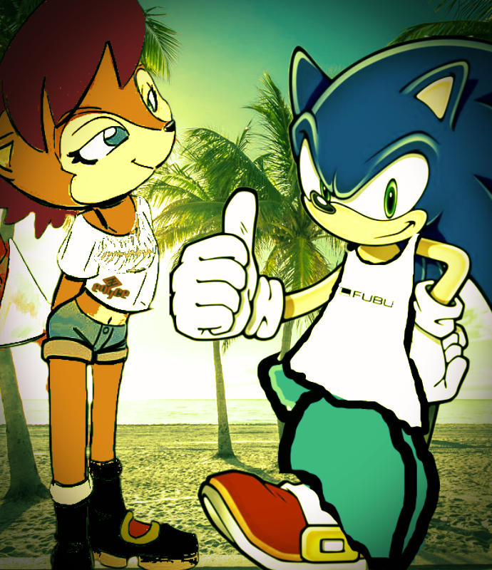 Sally And Sonic By Lyme Y2k On Deviantart