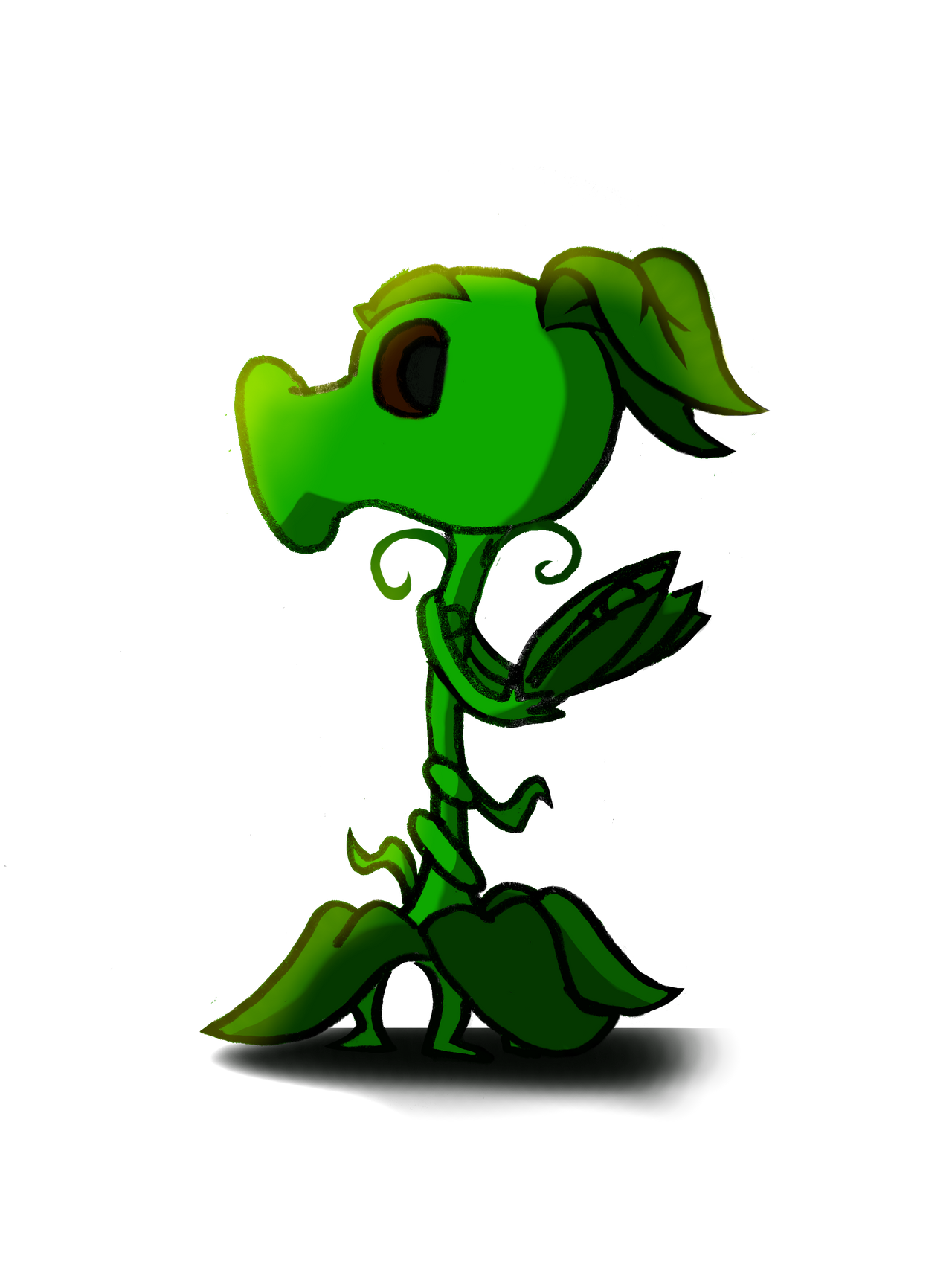 Plants Vs Zombie Gw 2 Peashooter By Godgaaxy On Deviantart