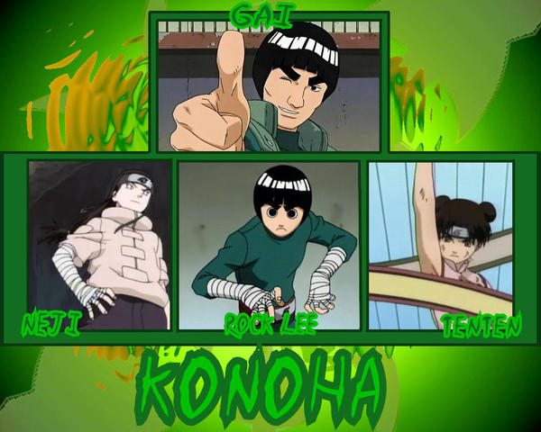 team Gai-sensei - Konoha by cassycassou-chan on DeviantArt