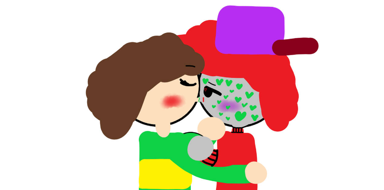 Emojimo666 X Chara Shower Kiss By Revenantuser2 On Deviantart