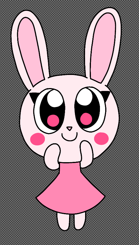 Cute Pink Bunny By Lilymoonstonethecat On Deviantart