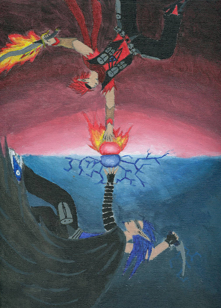 Fire Vs. Lightning by Celeris on DeviantArt