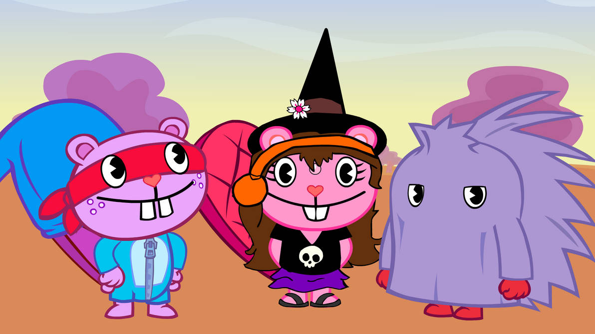 Htf Halloween Friends Wallpaper By Sylbea On Deviantart
