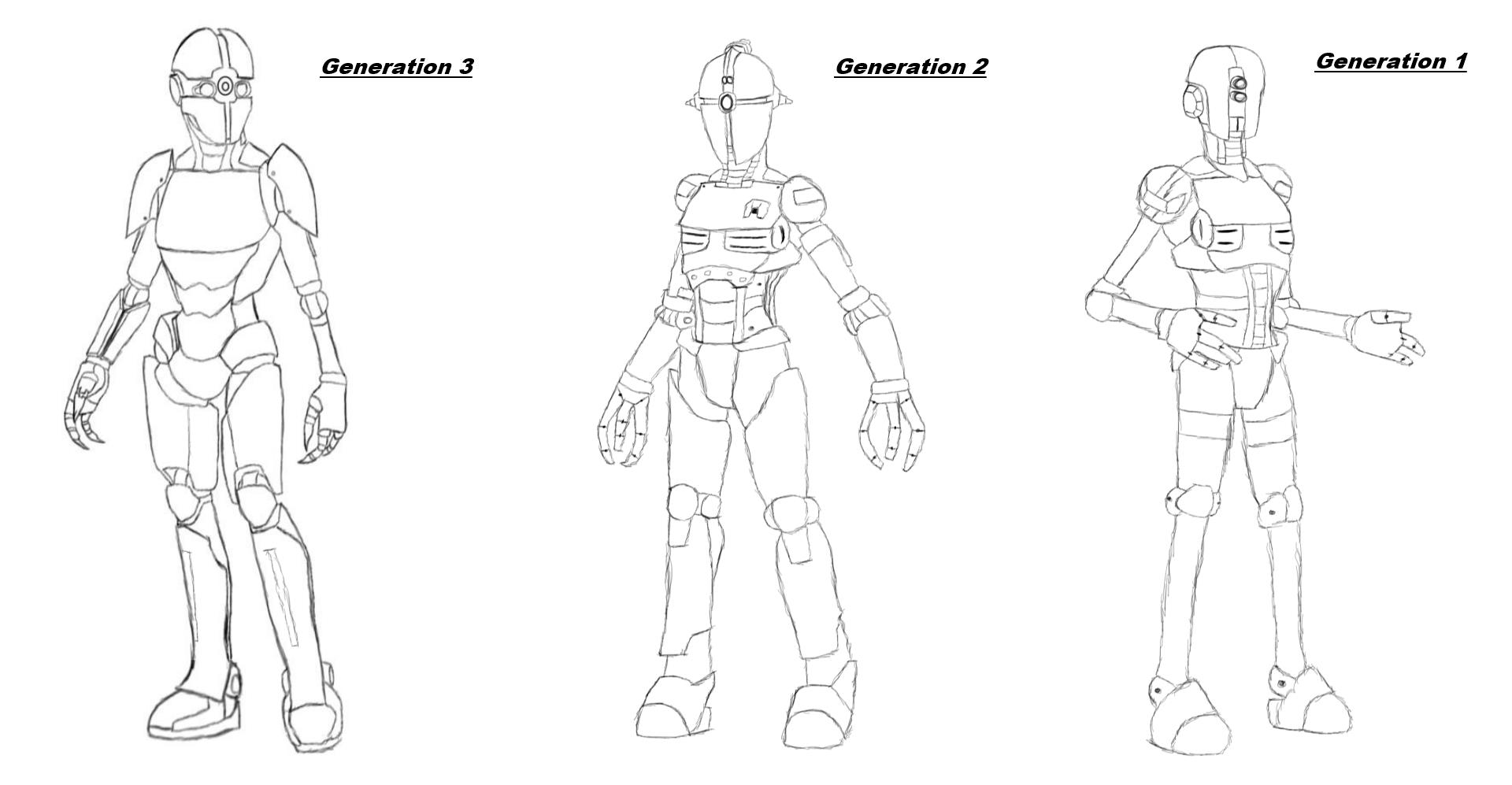 Assaultron Generation 1 2 And 3 By Predman1227 On Deviantart